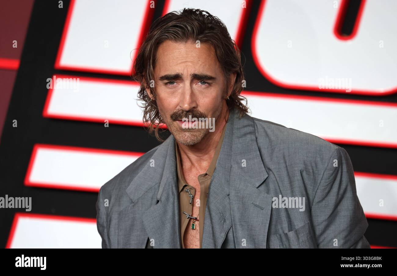 Lee Pace attends "The Running Man" UK Premiere at Odeon Luxe Leicester ...