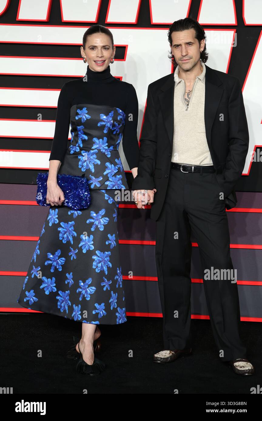 Hayley Atwell and Ned Wolfgang Kelly attend "The Running Man" UK ...