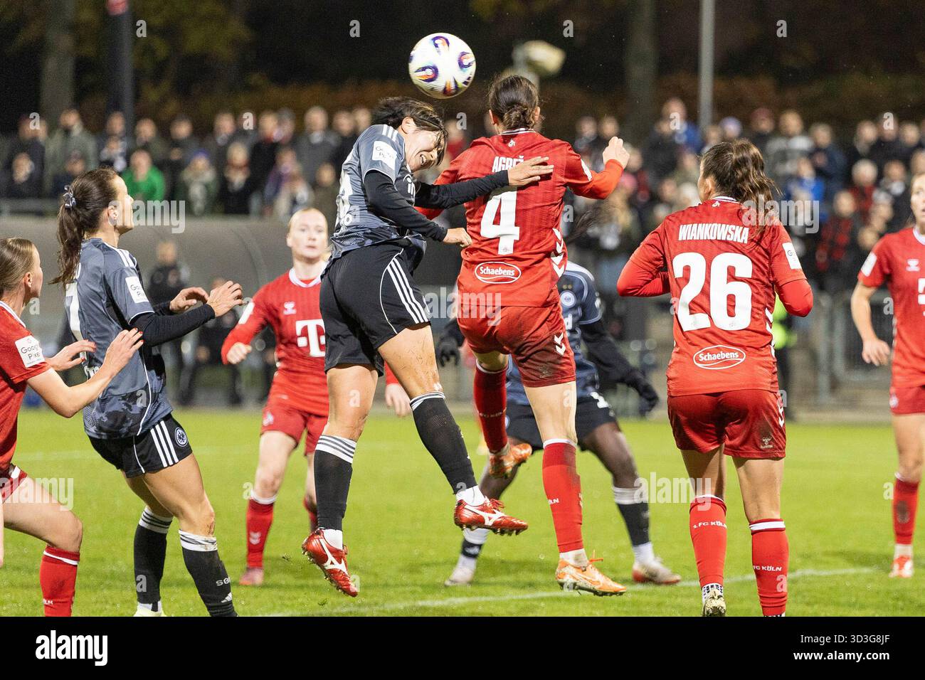Remina Chiba (Eintracht Frankfurt #15) & Sara Agrez (FC Cologne #4) in ...