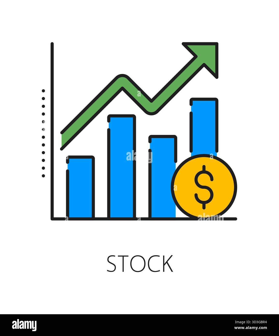 Line graph stocks linear hi-res stock photography and images - Alamy