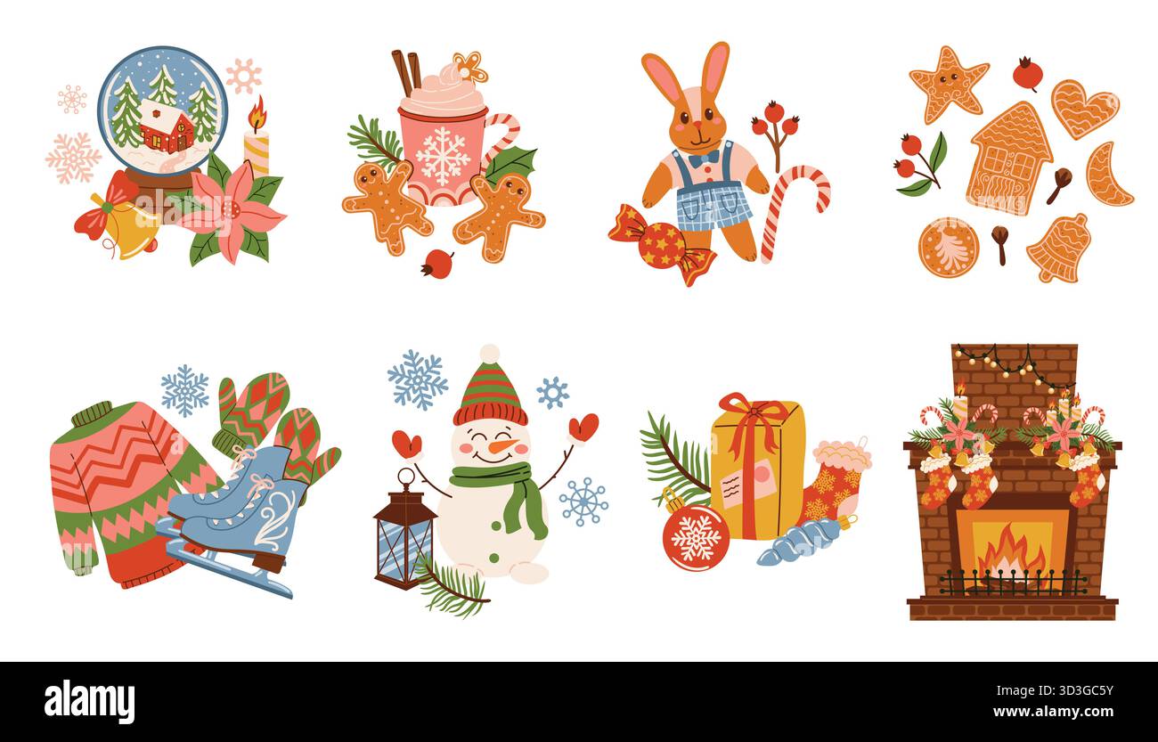 Christmas snow globe cozy Cut Out Stock Images & Pictures - Alamy