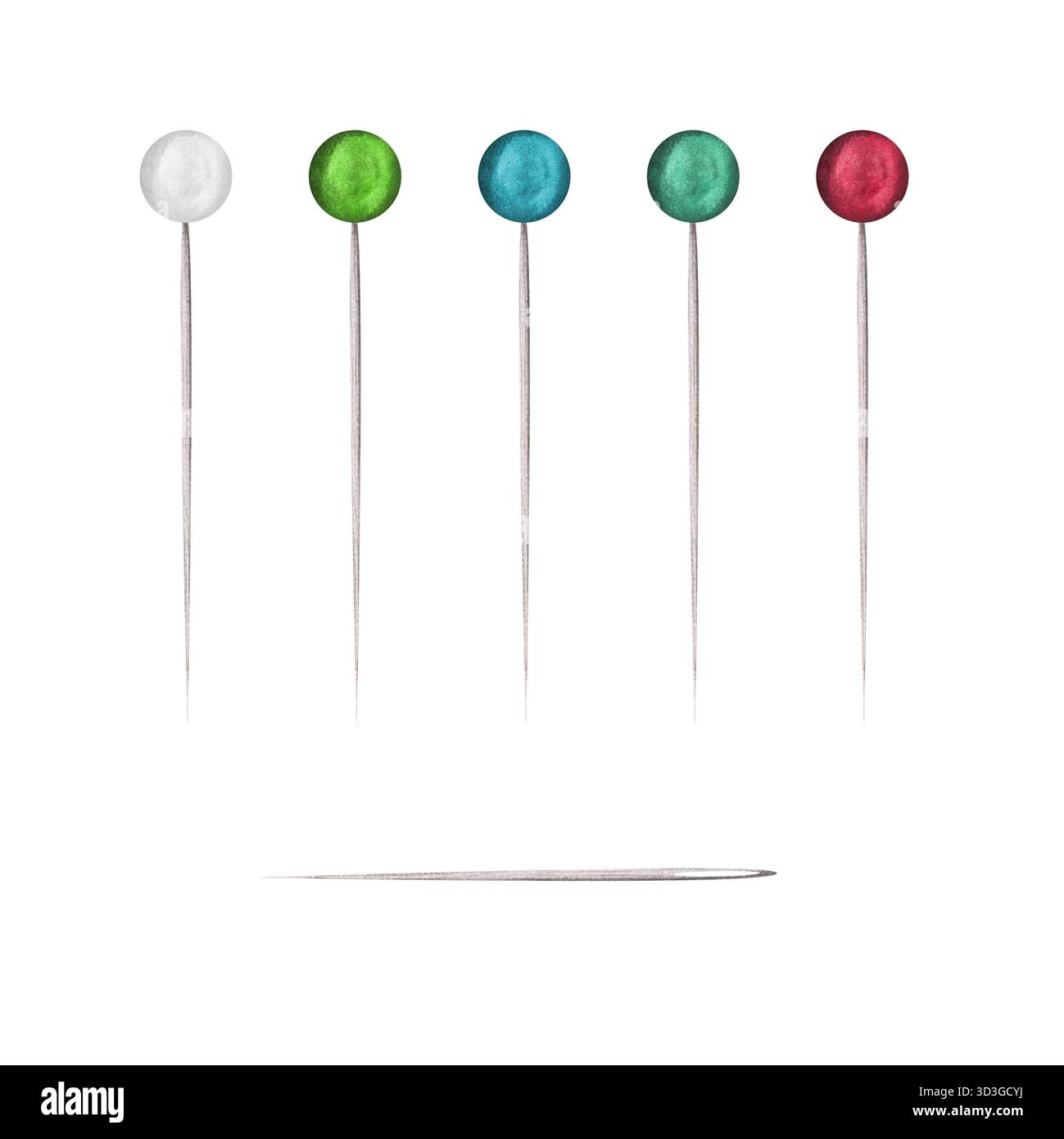 Painting with a needle Cut Out Stock Images & Pictures - Alamy