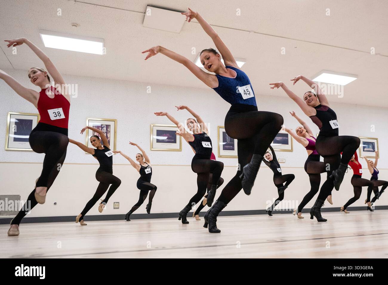 FILE - Dancers perform during auditions to become Radio City Rockettes ...