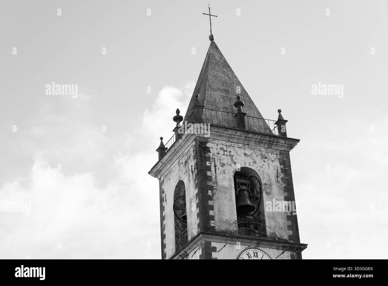 Traditional stone italian church Black and White Stock Photos & Images ...