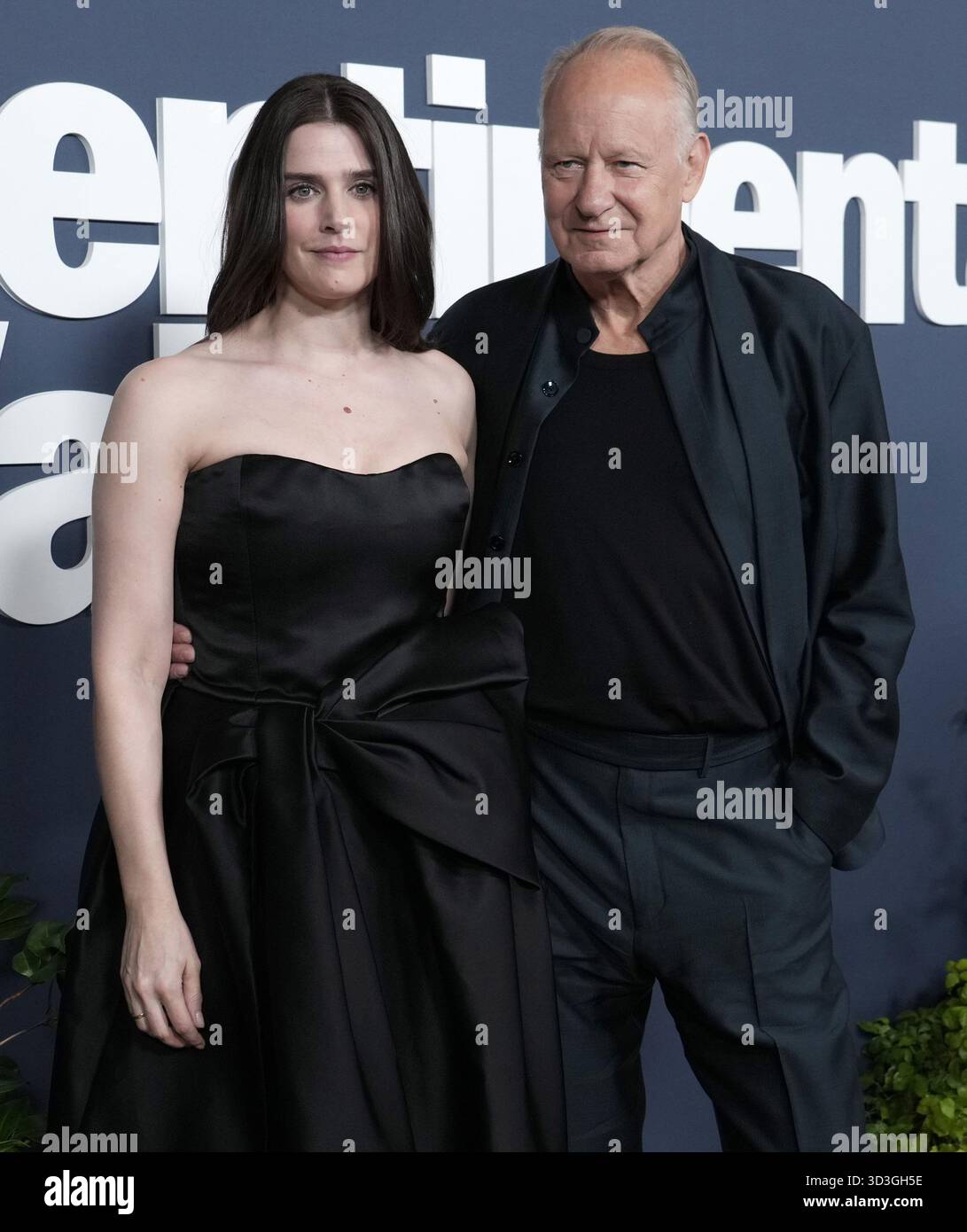 (L-R) Inga Ibsdotter Lilleaas and Stellan Skarsgard at the Neon's ...