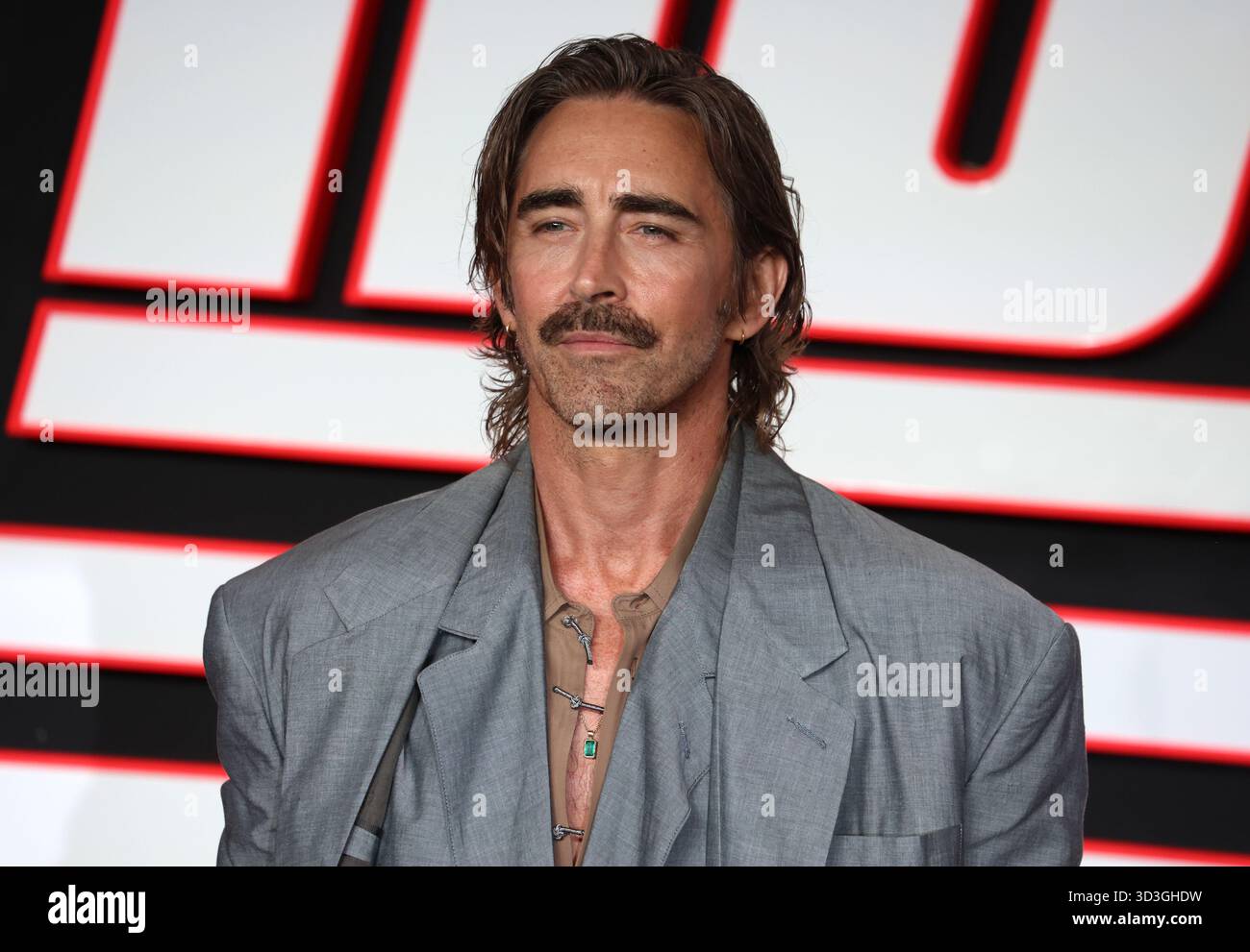 Lee Pace attends "The Running Man" UK Premiere at Odeon Luxe Leicester ...