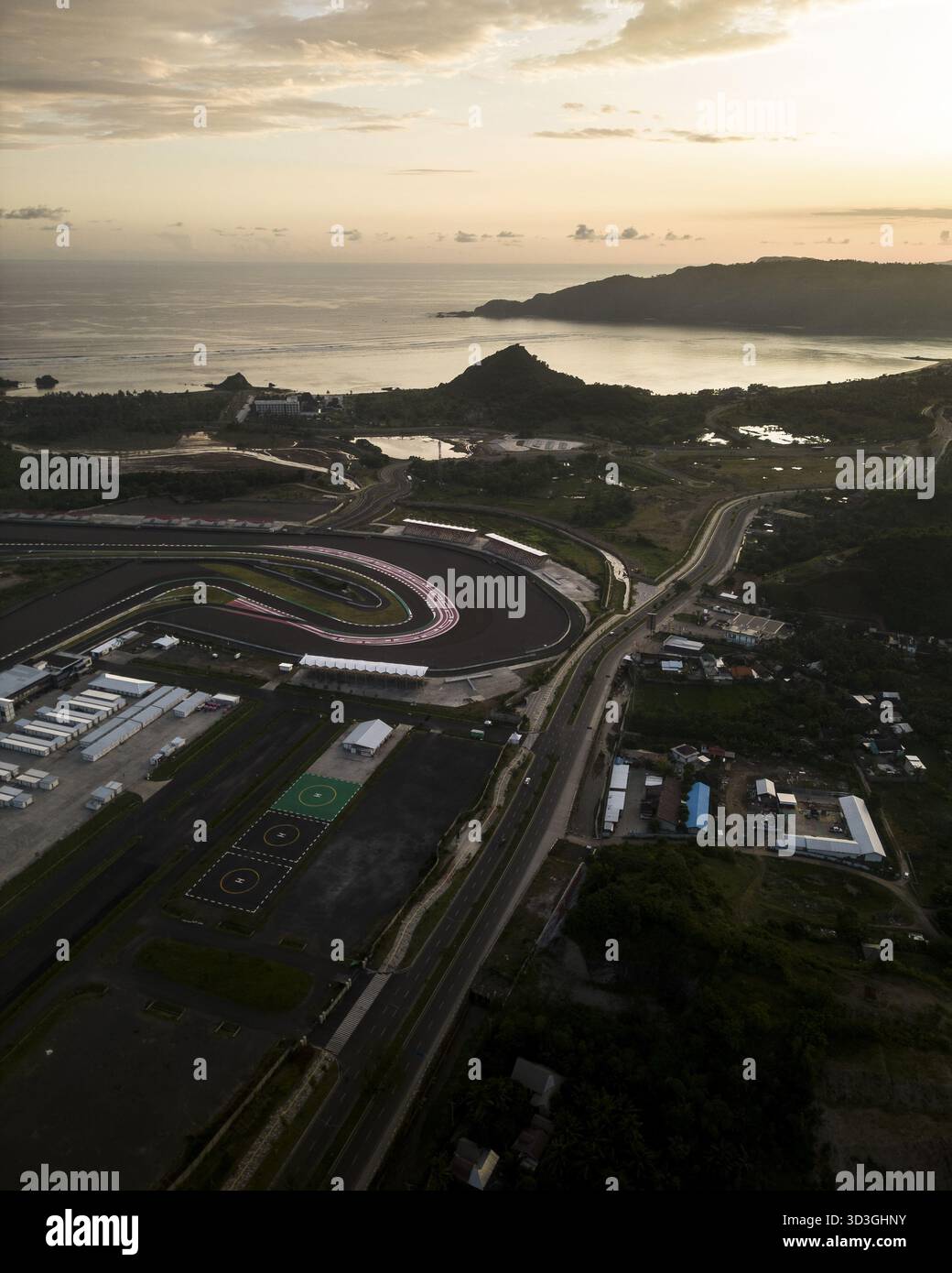 Drone mandalika international street circuit hi-res stock photography ...