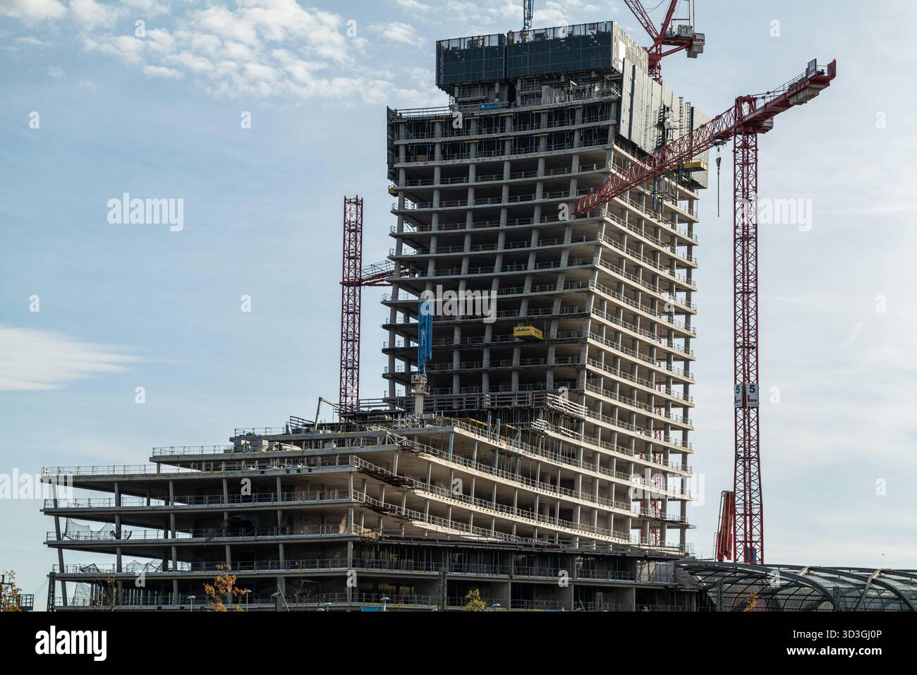 Deutschland, Hamburg, Elbtower, HafenCity, Elbbrücken, Elbe, Hochhaus ...