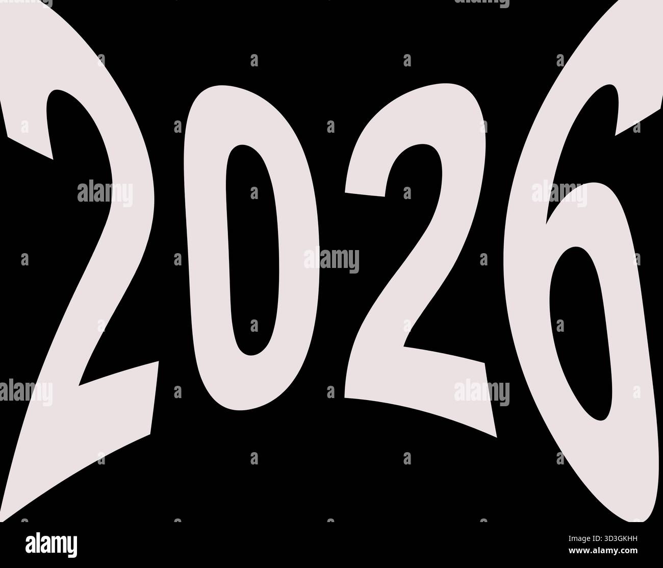 Bold numbers 2026 hi-res stock photography and images - Alamy