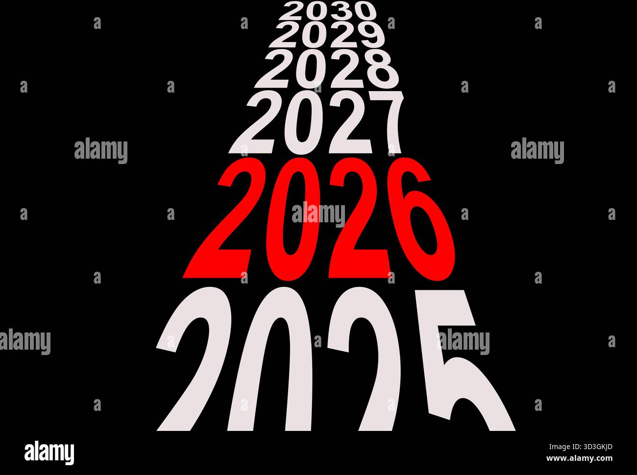 2025 2026 year transition hi-res stock photography and images - Alamy