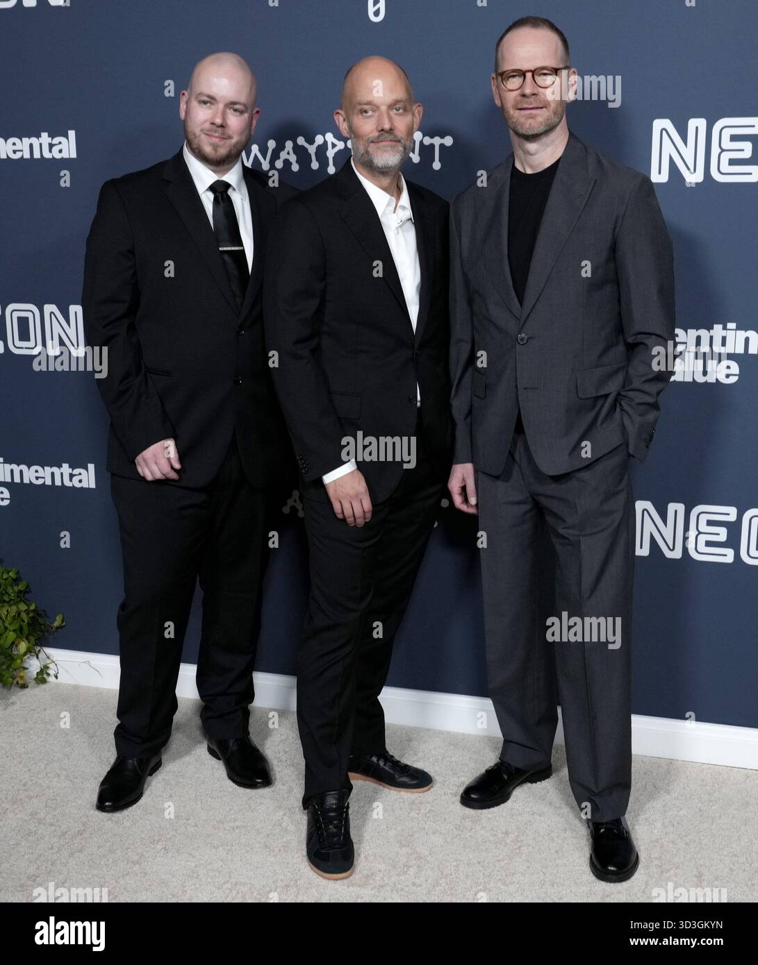 (L-R) Lars Thomas Skare, Eskil Vogt and Joachim Trier at the Neon's ...