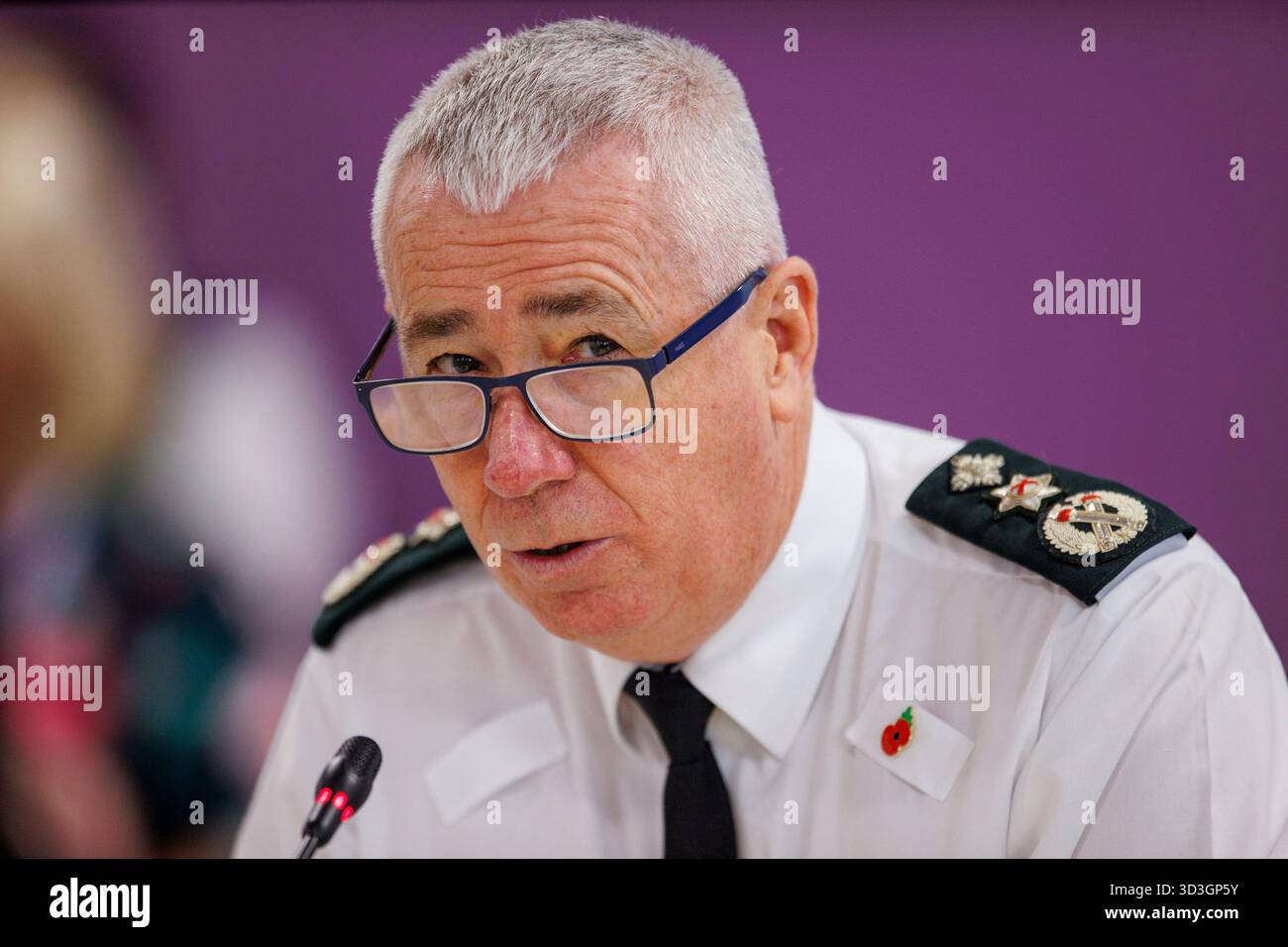 Police Service of Northern Ireland (PSNI) Chief Constable Jon Boutcher ...