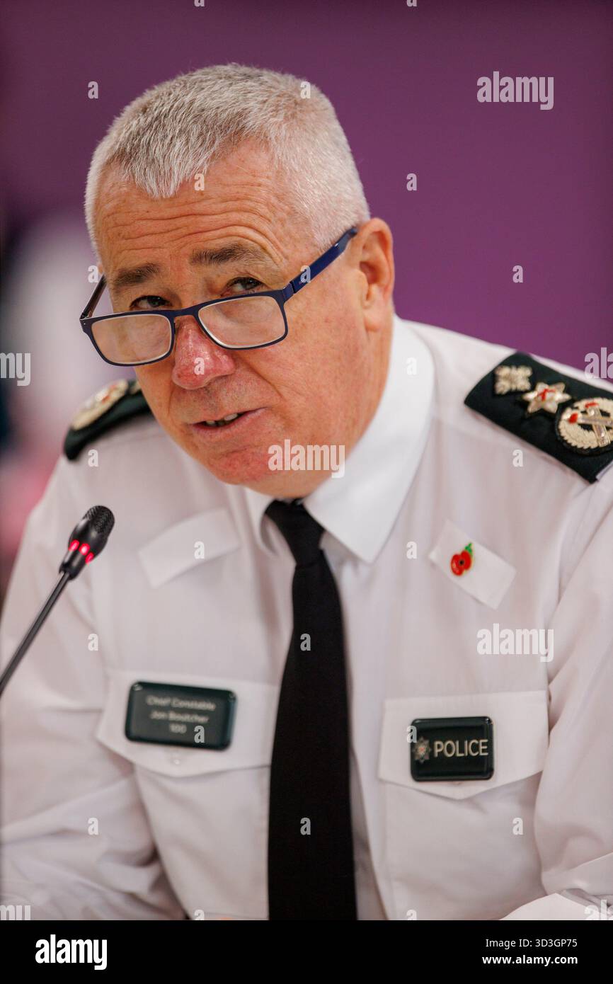 Police Service of Northern Ireland (PSNI) Chief Constable Jon Boutcher ...