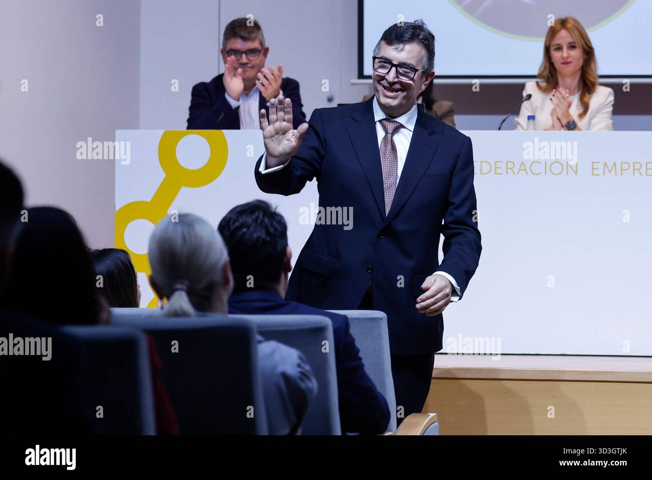 CEV president-elect, Vicente Lafuente, during the CEV electoral ...
