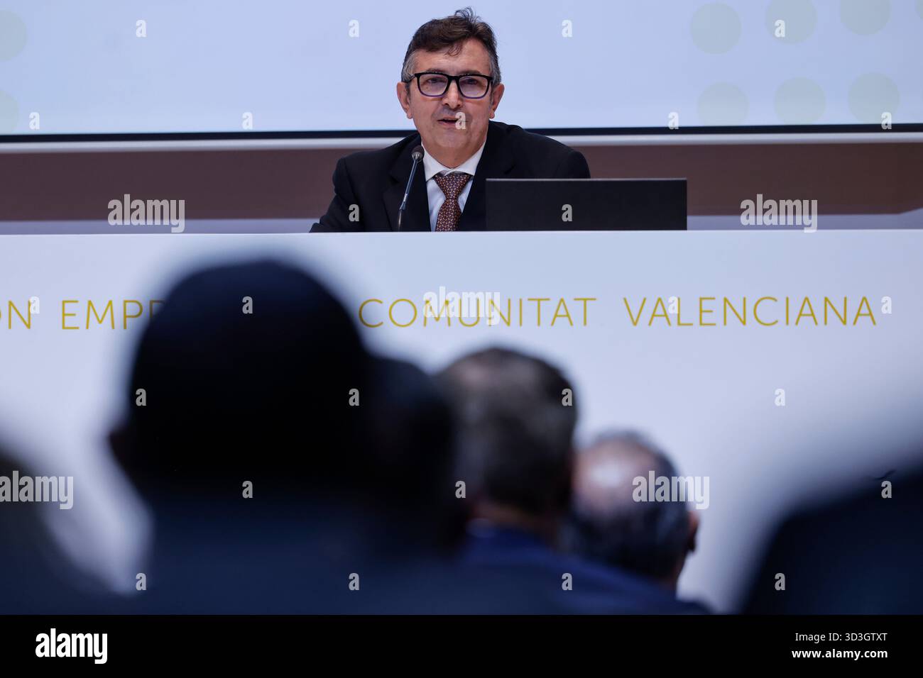 CEV president-elect, Vicente Lafuente, during the CEV electoral ...