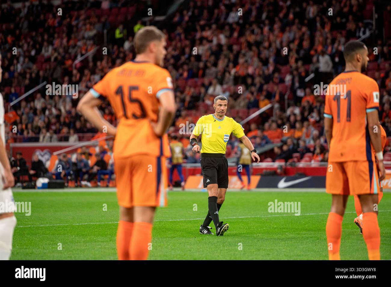 Amsterdam The Netherlands 12th October 2025 UEFA 2026 FIFA World Cup ...