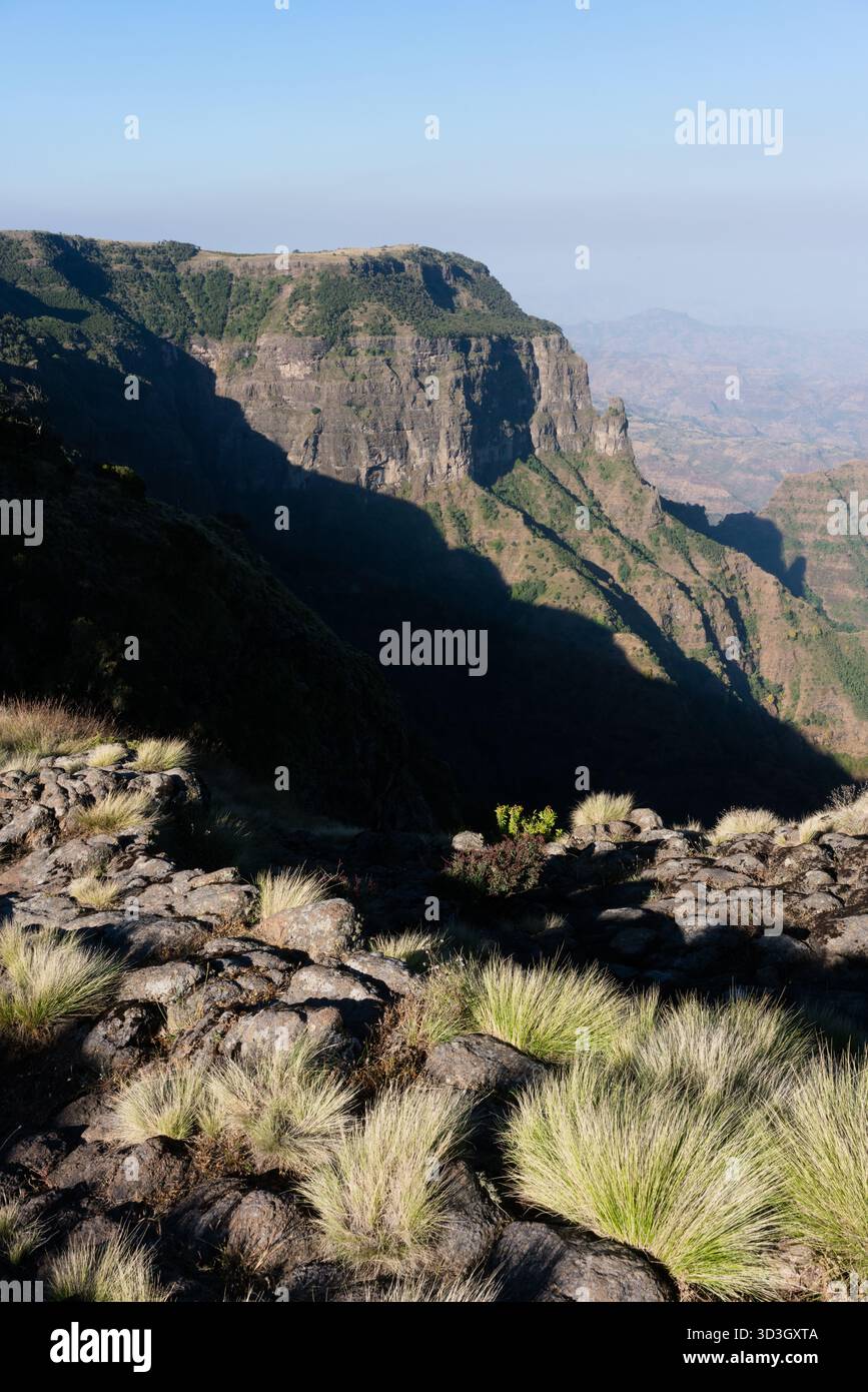 The canyons of simien mountains national park hi-res stock photography ...