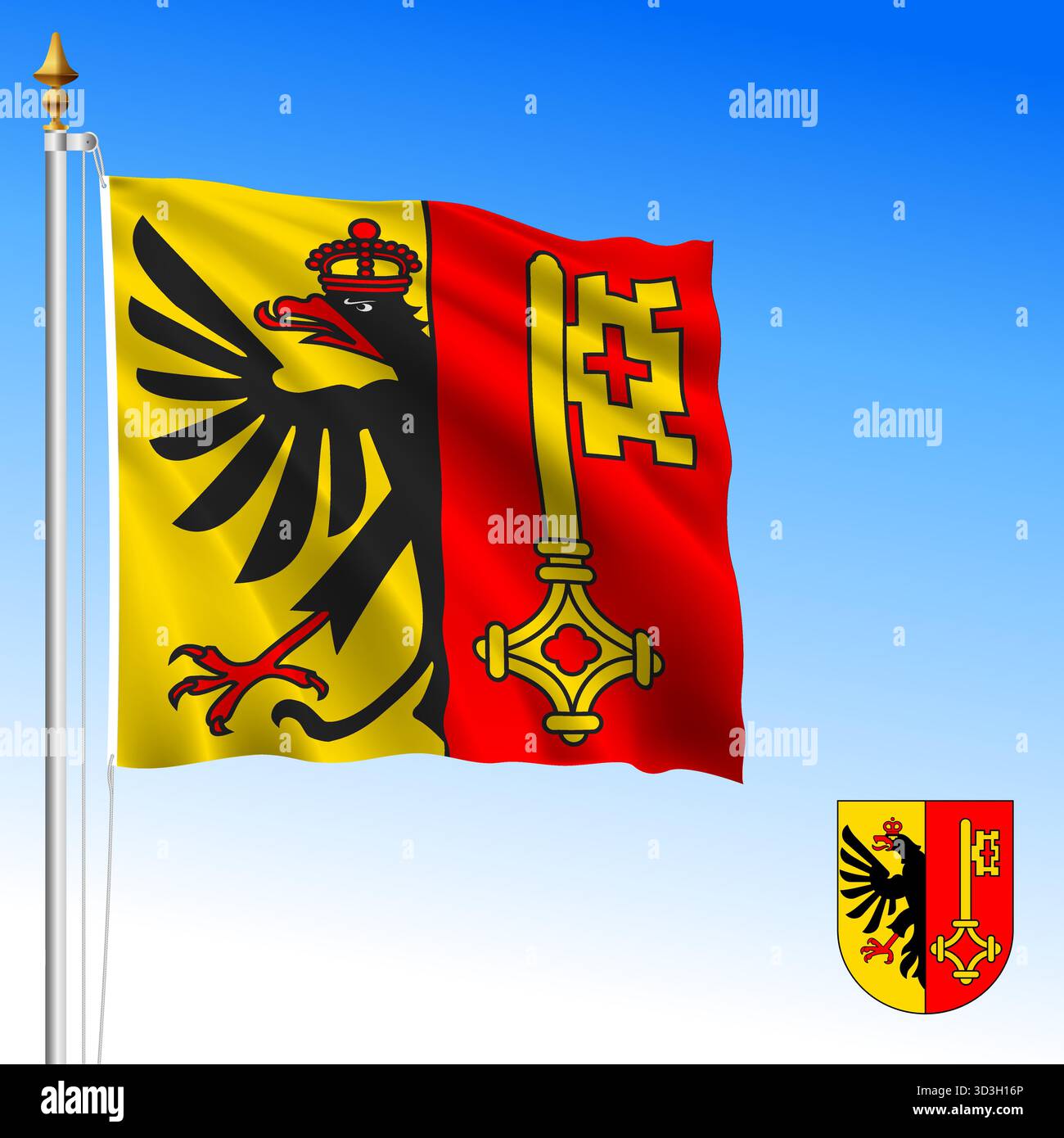 Switzerland cantonal flag Stock Vector Images - Alamy