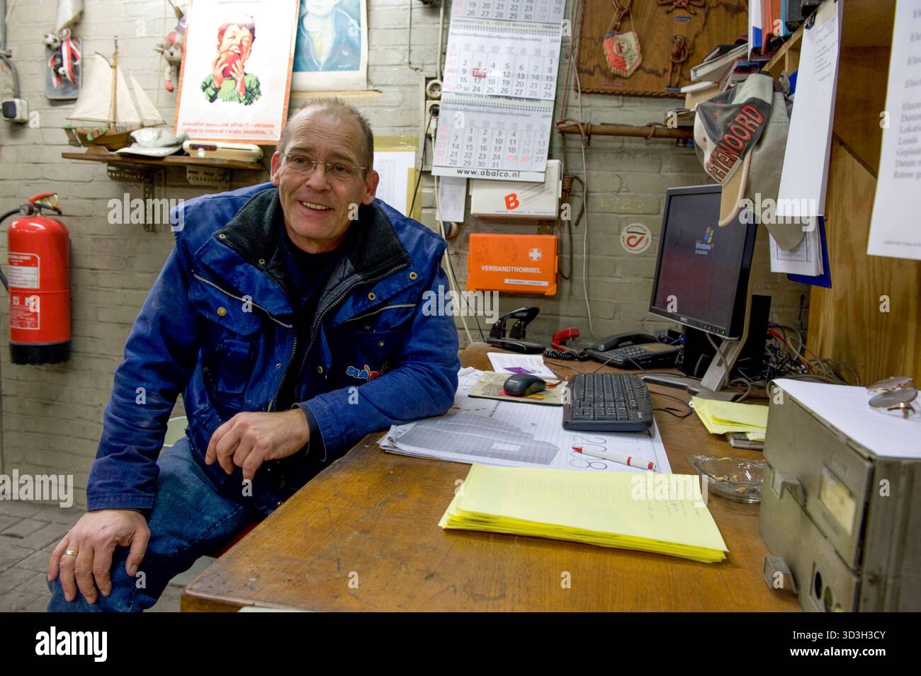 Portrait Harbour Worker. Harbour Worker: John, during a Quiet Moment at ...