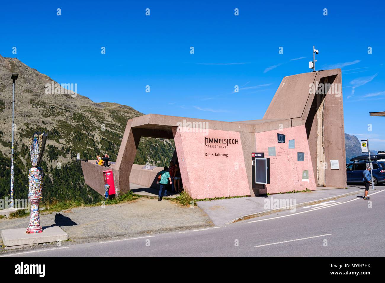 The concrete structure known as “Footbridge”, at the toll station on ...