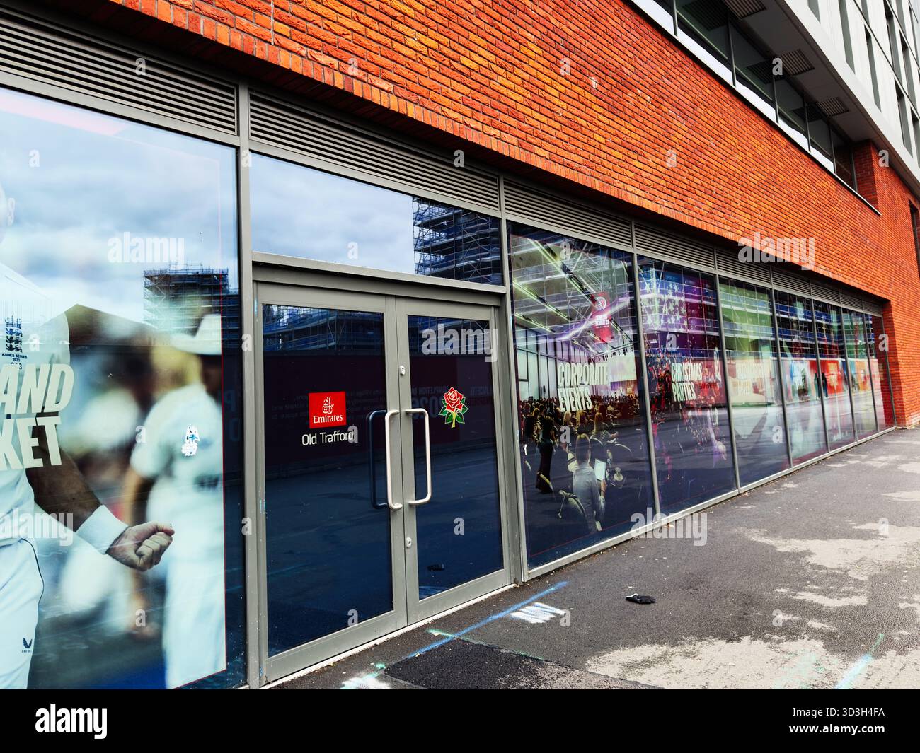 Reflection in glass doors stadium hi-res stock photography and images ...