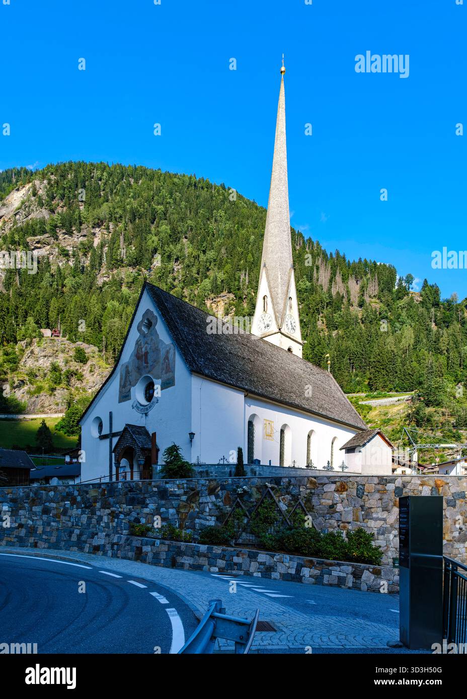 Pfarrkirche Moos in Passeier, Südtirol, Italien Pfarrkirche Maria ...