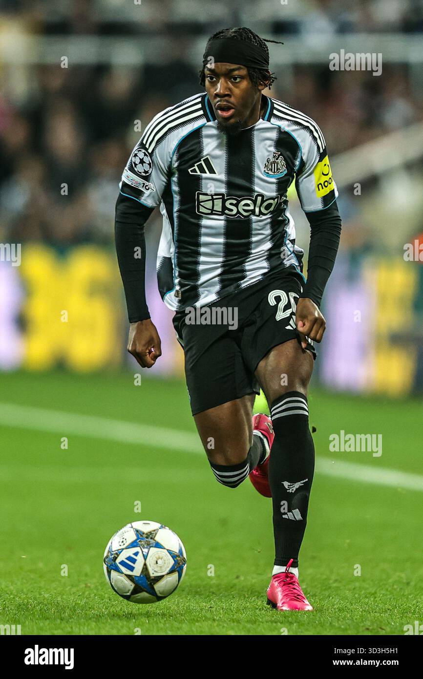 Anthony Elanga of Newcastle United during the UEFA Champions League ...