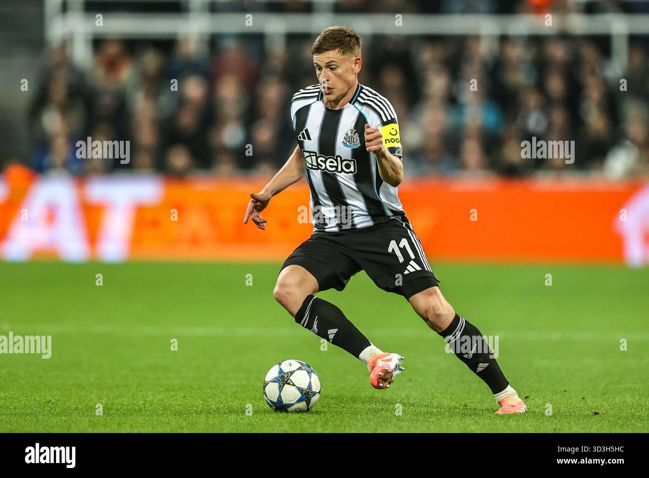 Harvey Barnes of Newcastle United during the UEFA Champions League ...