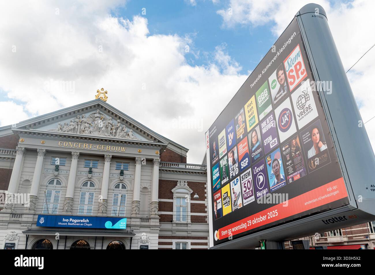 Amsterdam The Netherlands 18th October 2025 Election posters of all the ...