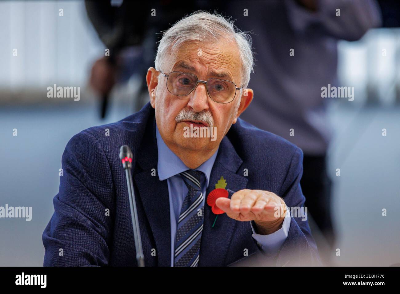 Northern Ireland Policing Board member Alan Chambers MLA speaks during ...