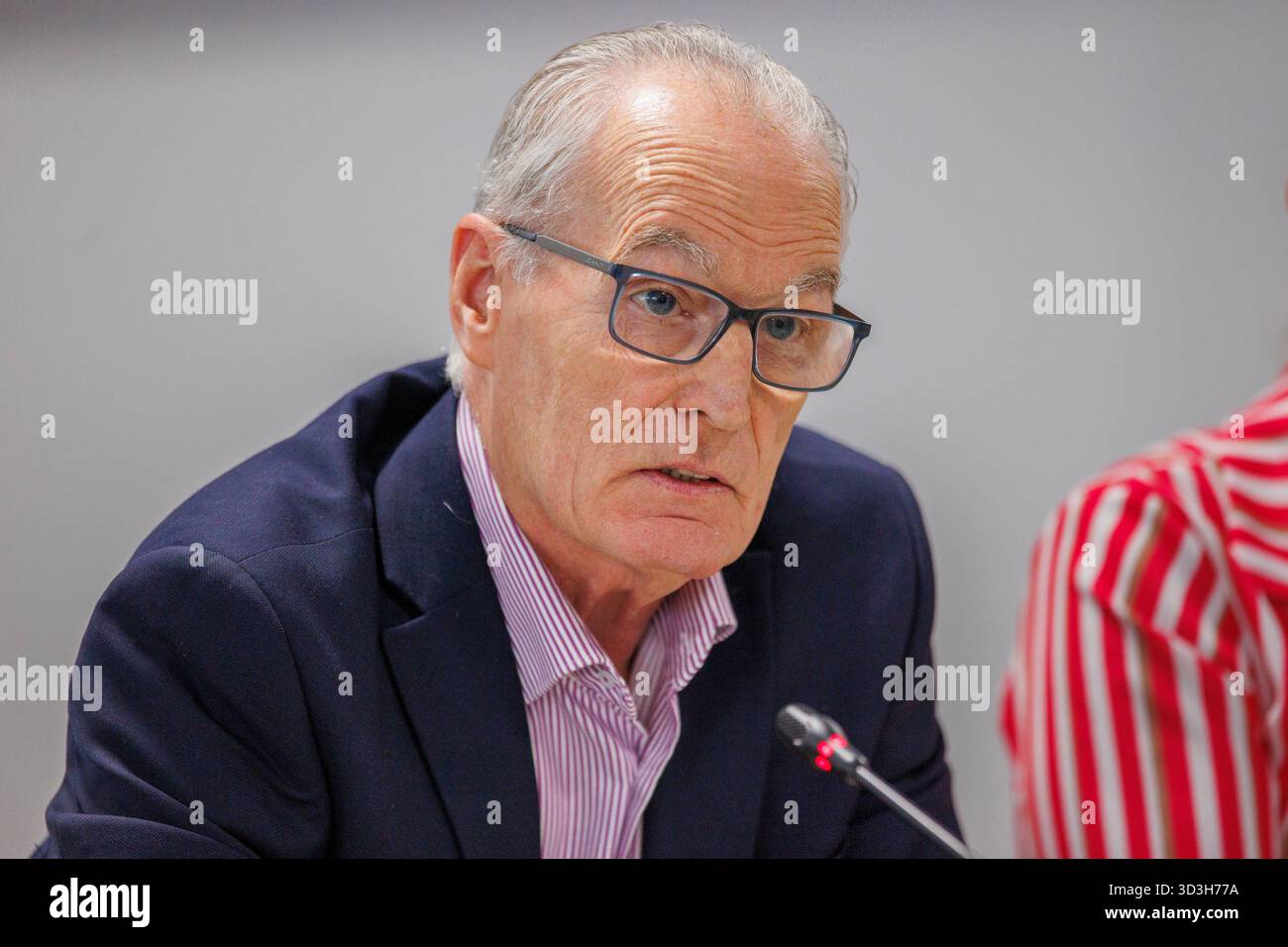Northern Ireland Policing Board member Gerry Kelly MLA speaks during a ...