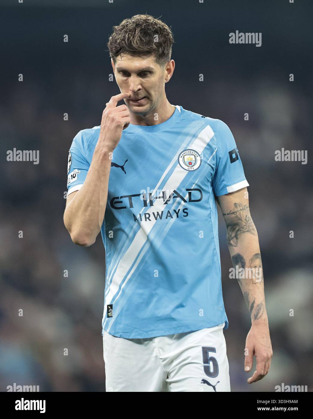 John Stones of Manchester City during the UEFA Champions League ...