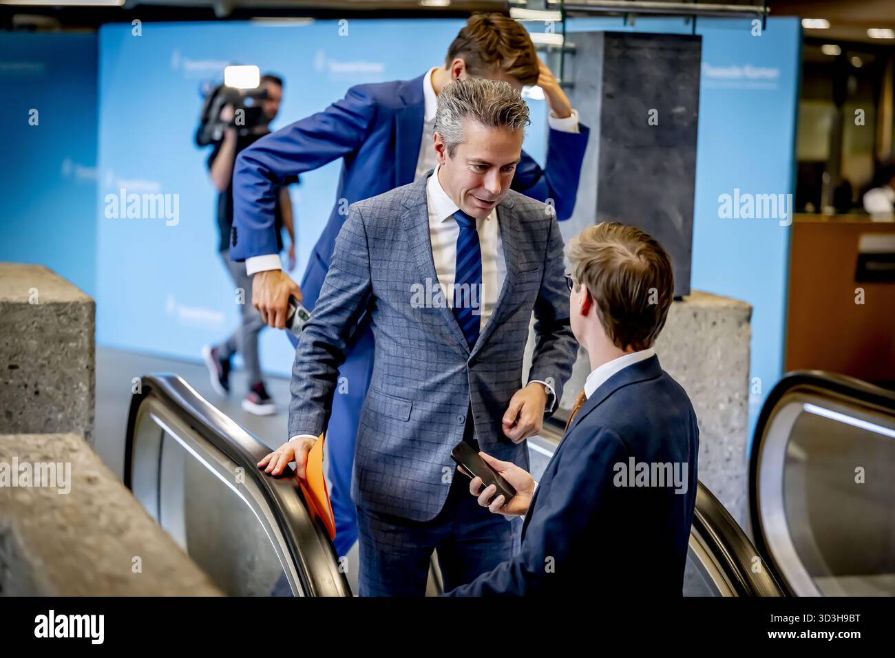 THE HAGUE - Chris Stoffer (SGP) .Wouter Koolmees scout holds talks with the faction leaders in ...