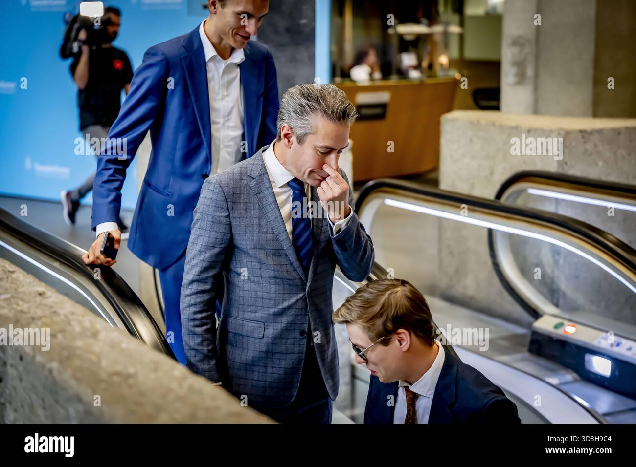 THE HAGUE - Chris Stoffer (SGP) .Wouter Koolmees scout holds talks with the faction leaders in ...