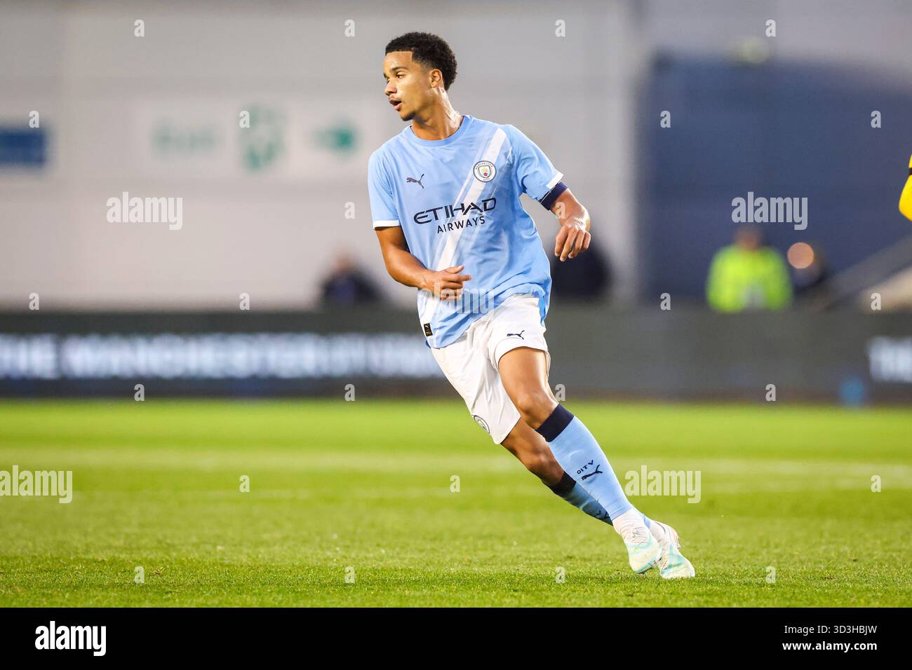 Divine Mukasa during the Manchester City Under 19's v Borussia Dortmund ...