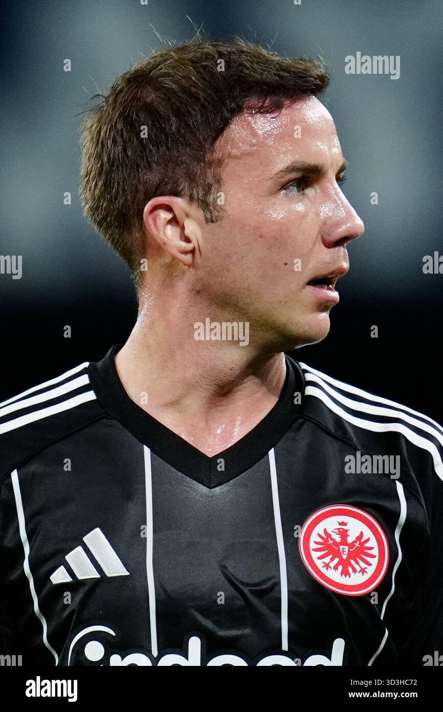 Mario Gotze of Eintracht Frankfurt looks on during the UEFA Champions ...