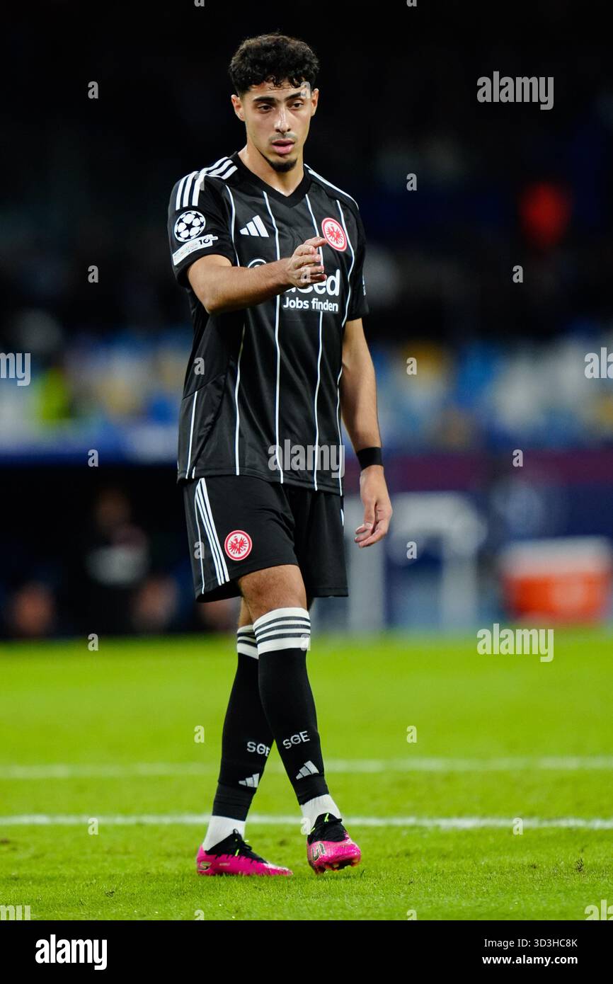 Fares Chaibi of Eintracht Frankfurt looks on during the UEFA Champions ...