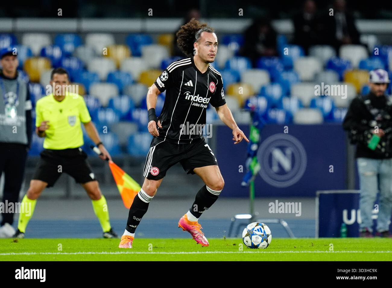 Arthur Theate of Eintracht Frankfurt in action during the UEFA ...