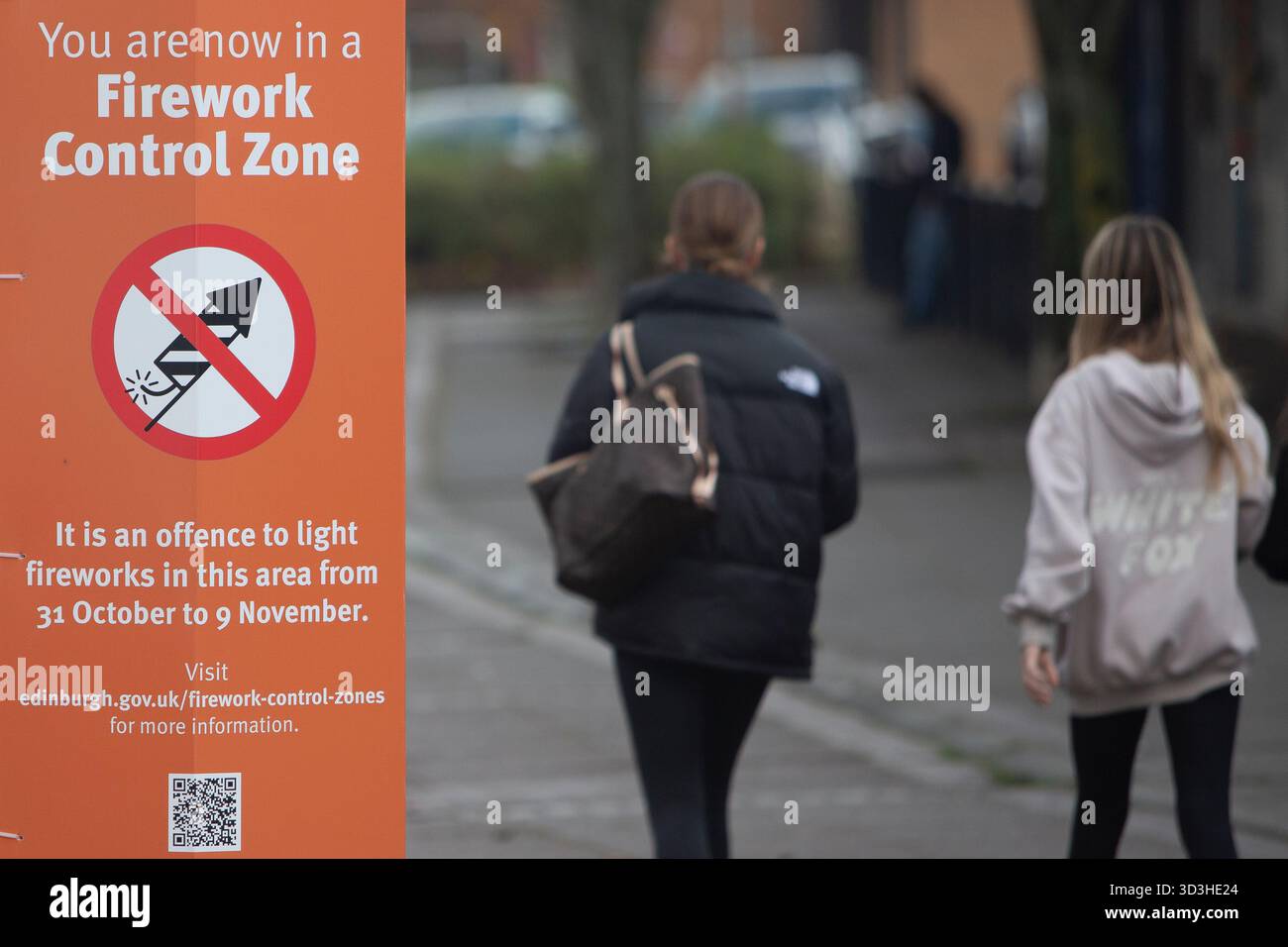 Edinburgh, Scotland. UK. 6 November 2025. Firework Control Zones with ...