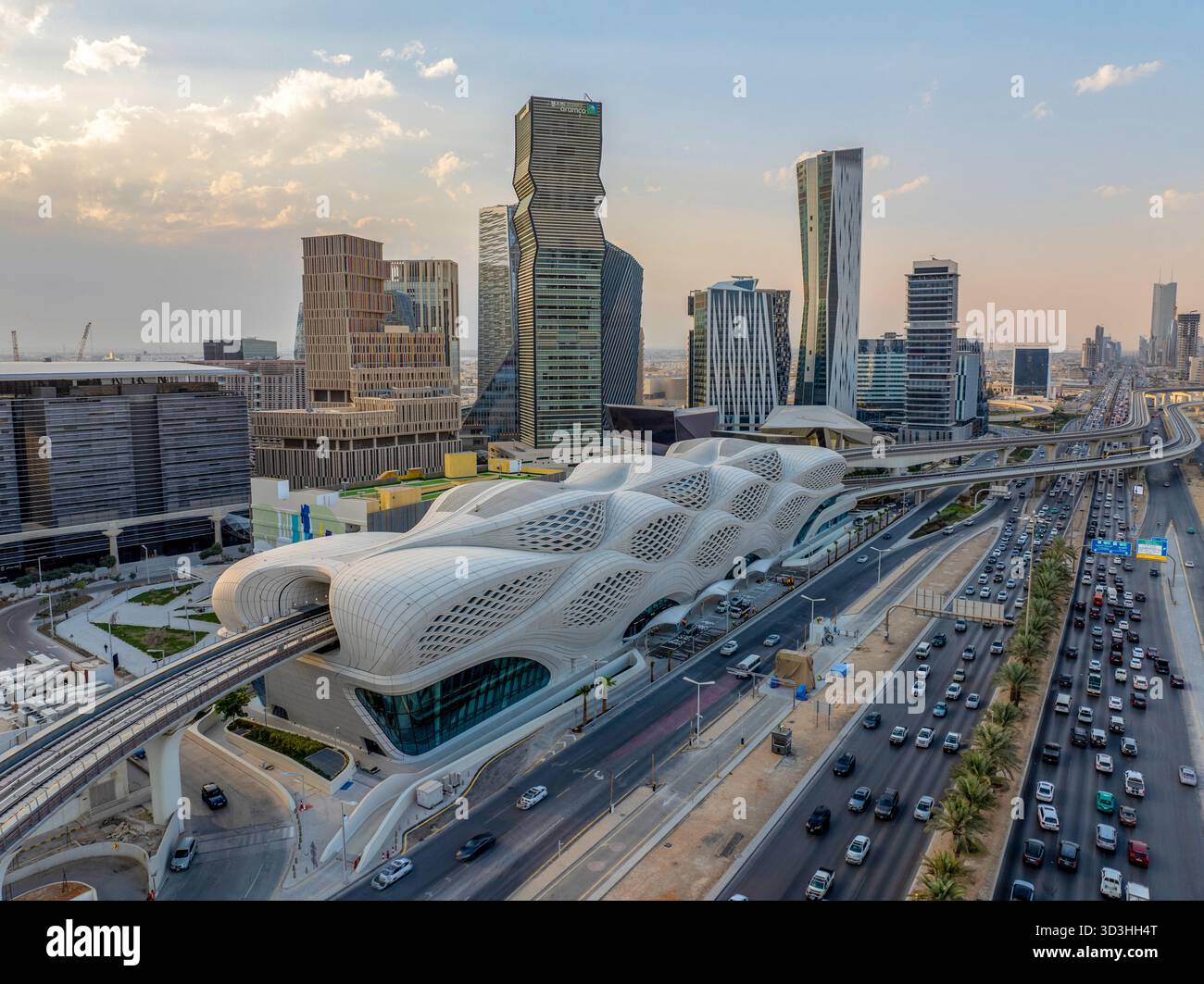 Riyadh Metro station at King Abdullah Financial District (KAFD ...