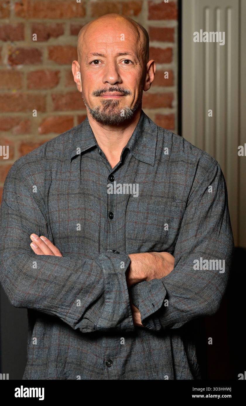 Director Tarik Saleh promoting the film “Eagles of the Republic” in ...