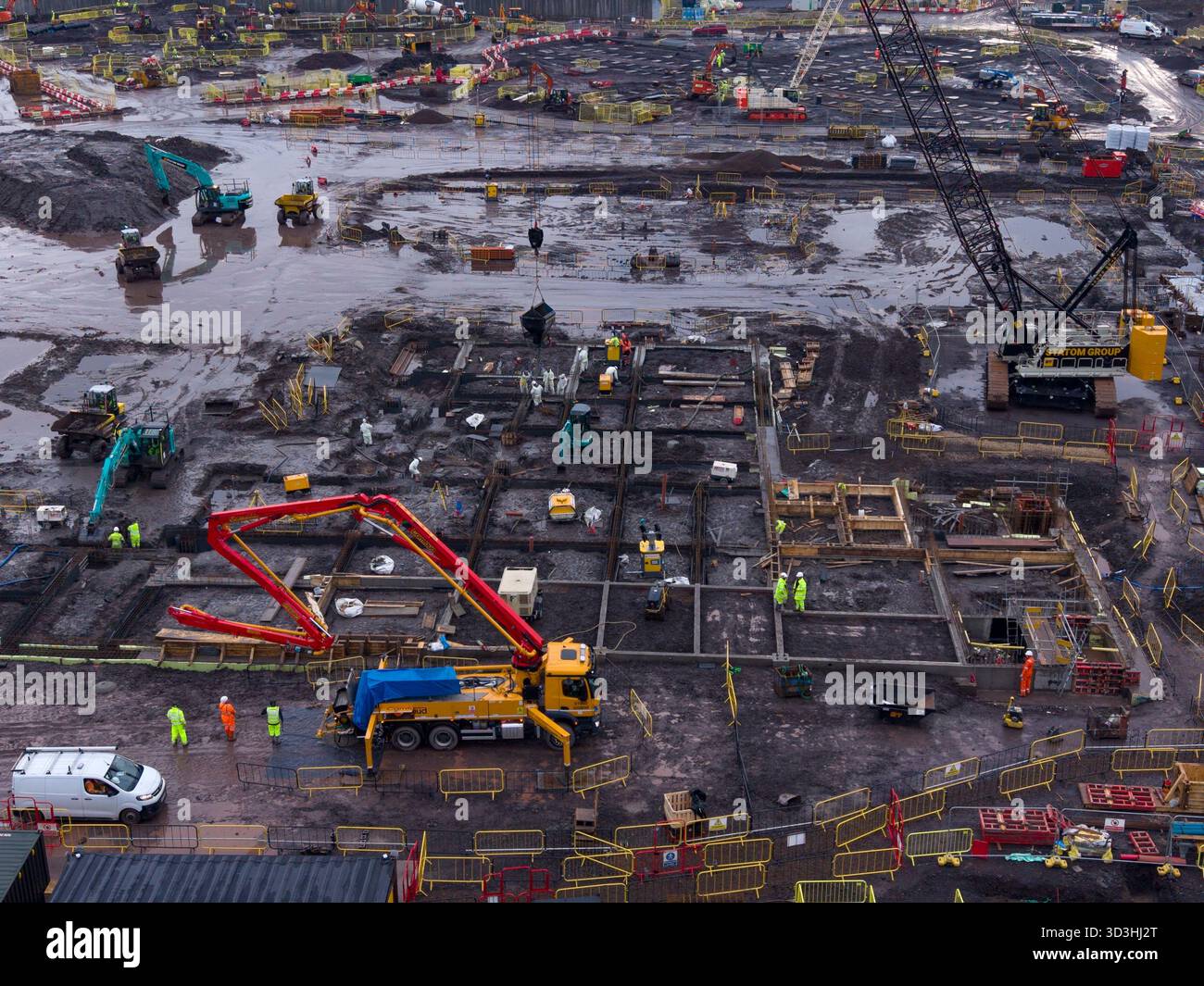 Glasgow, Scotland, UK. 6th November, 2025. Aerial views of new HMP ...