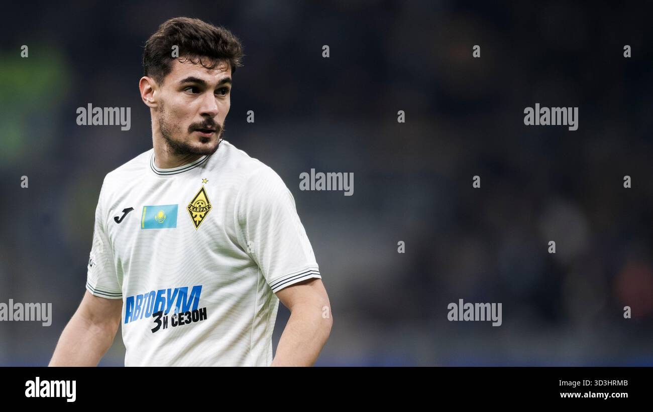 Jorginho of FC Kairat Almaty looks on during the UEFA Champions League ...
