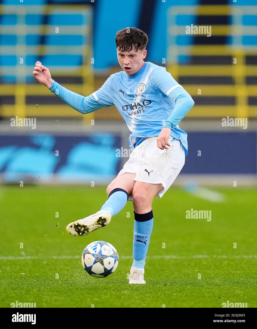 Manchester City's Kian Noble during the UEFA Youth League, league stage ...