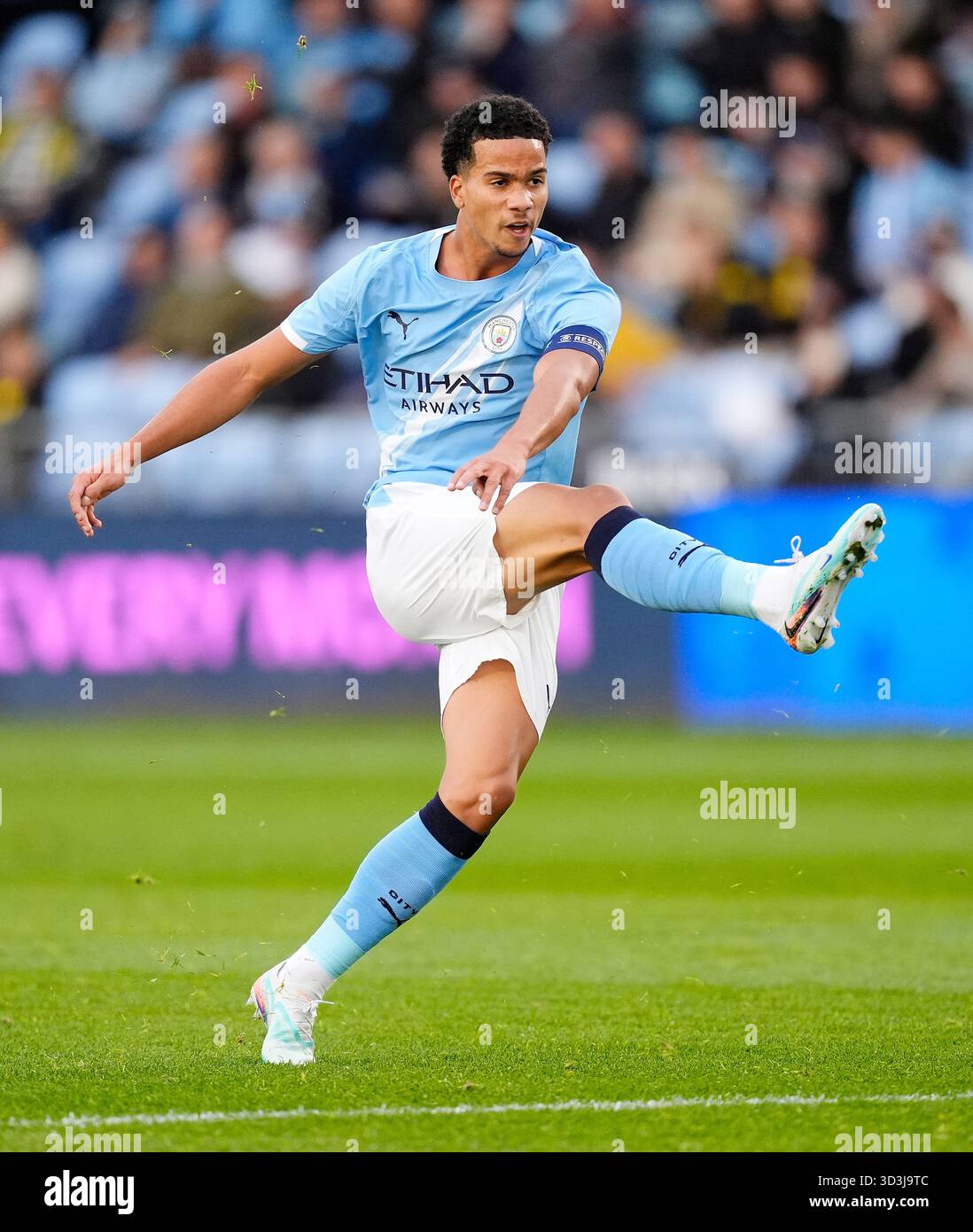 Manchester City's Divine Mukasa during the UEFA Youth League, league ...