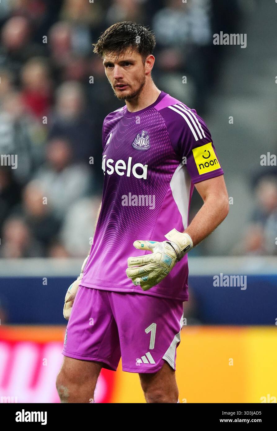 Newcastle United goalkeeper Nick Pope during the UEFA Champions League ...