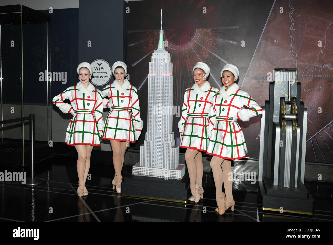 The Radio City Rockettes visit the Empire State Building in celebration ...