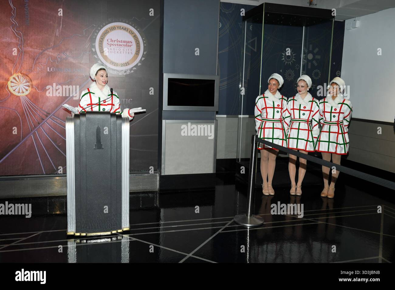 The Radio City Rockettes visit the Empire State Building in celebration ...