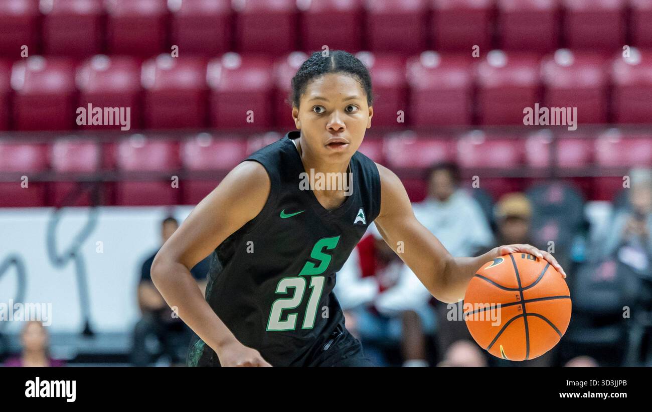 Stetson guard Cameron Thomas (21) during an NCAA basketball game on ...