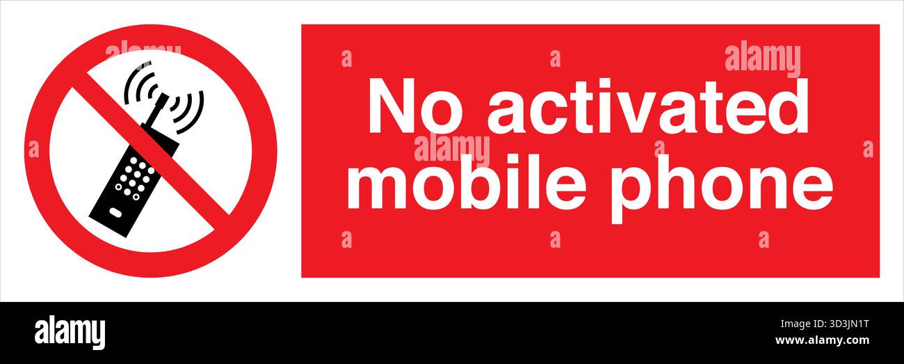 The "Safety Sign: Restricted Area – No Cell Phones Beyond This Point ...